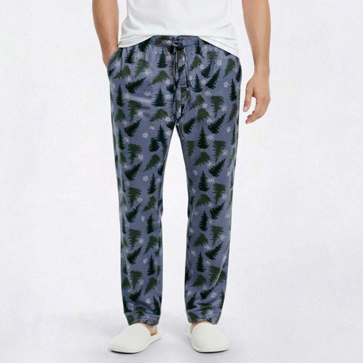 Click here for Mens Preswick & Moore(R) Winter Trees Silky Pajama... prices