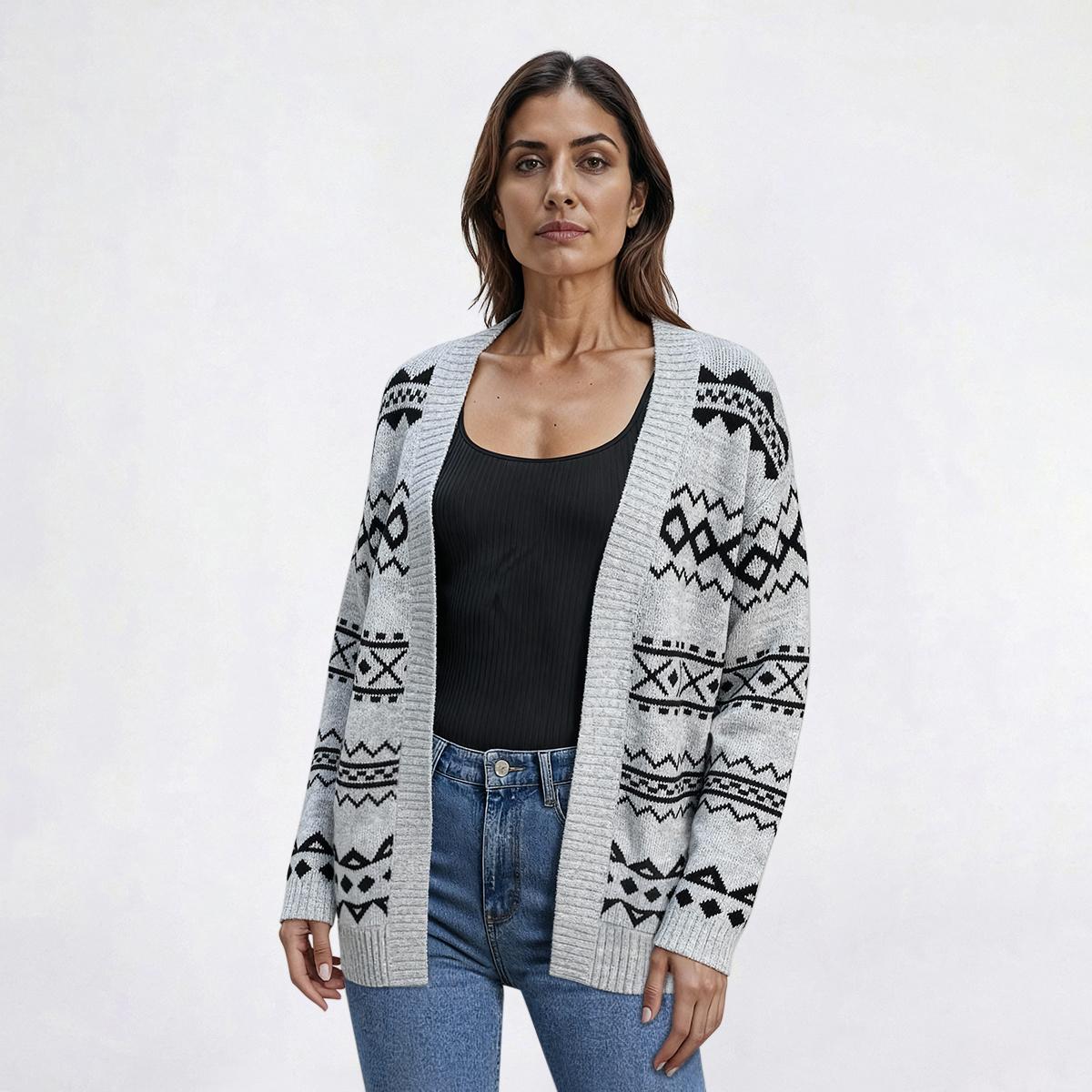 Click here for Womens Tint & Shadow Long Sleeve Fair Isle Cardiga... prices