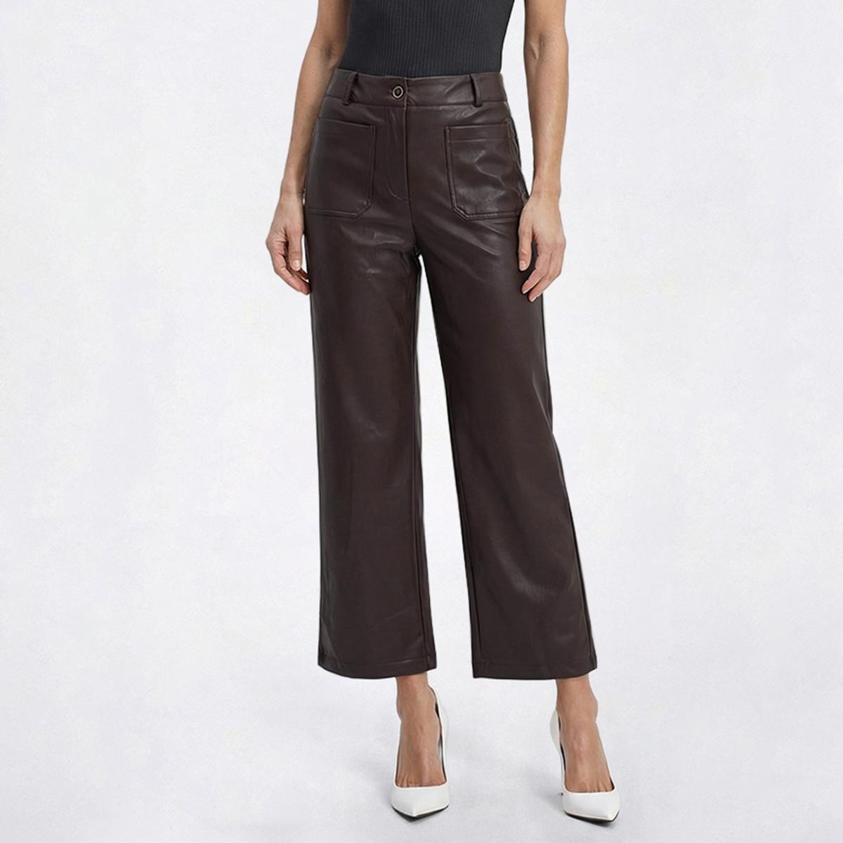 Click here for Womens Nanette Lepore Pleather Patch Pocket Wide L... prices