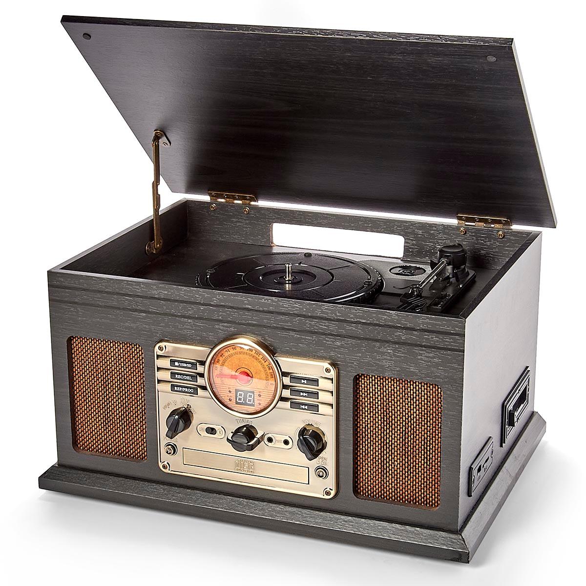 Click here for Retro 7 in 1 Wooden Turntable prices
