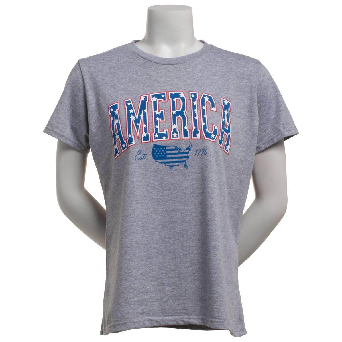 Click here for Womens Home of the Brave USA Tall Stars Tee prices