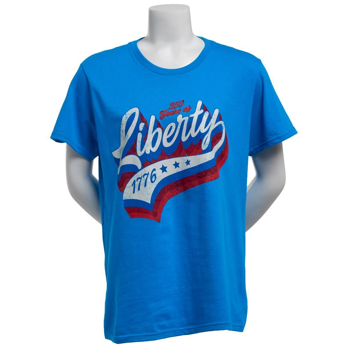 Click here for Womens Home of the Brave Liberty Tee - Sapphire prices