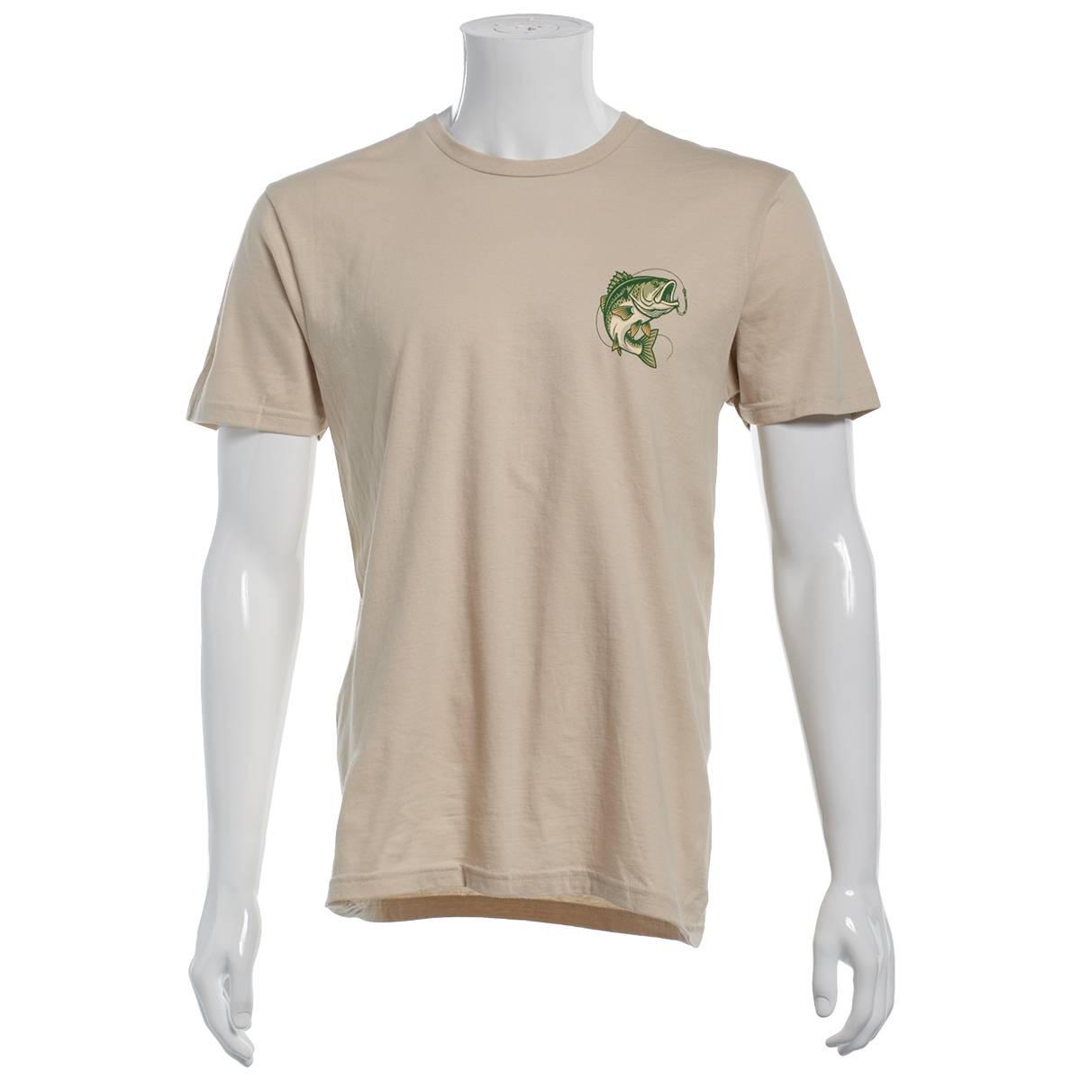 Click here for Mens Bad Day Fishing Short Sleeve Tee - Sand prices