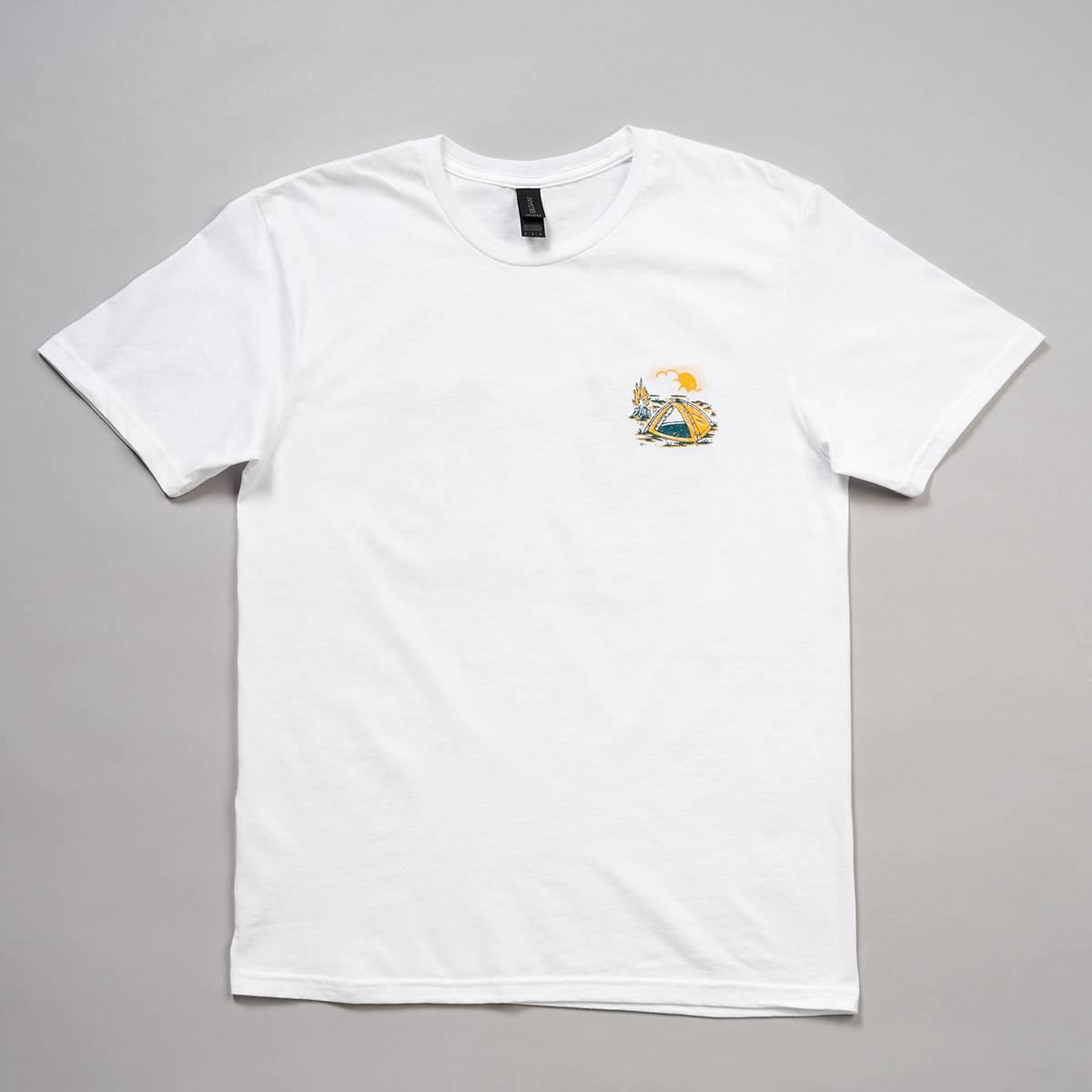 Click here for Mens Explore Short Sleeve Tee - White prices