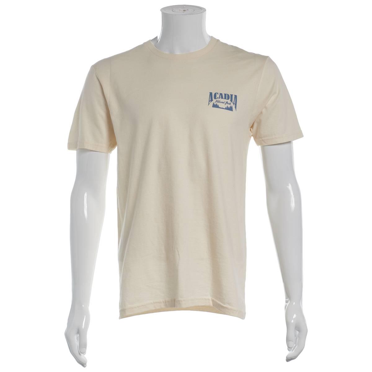 Click here for Mens Acadia Short Sleeve Tee - Natural prices
