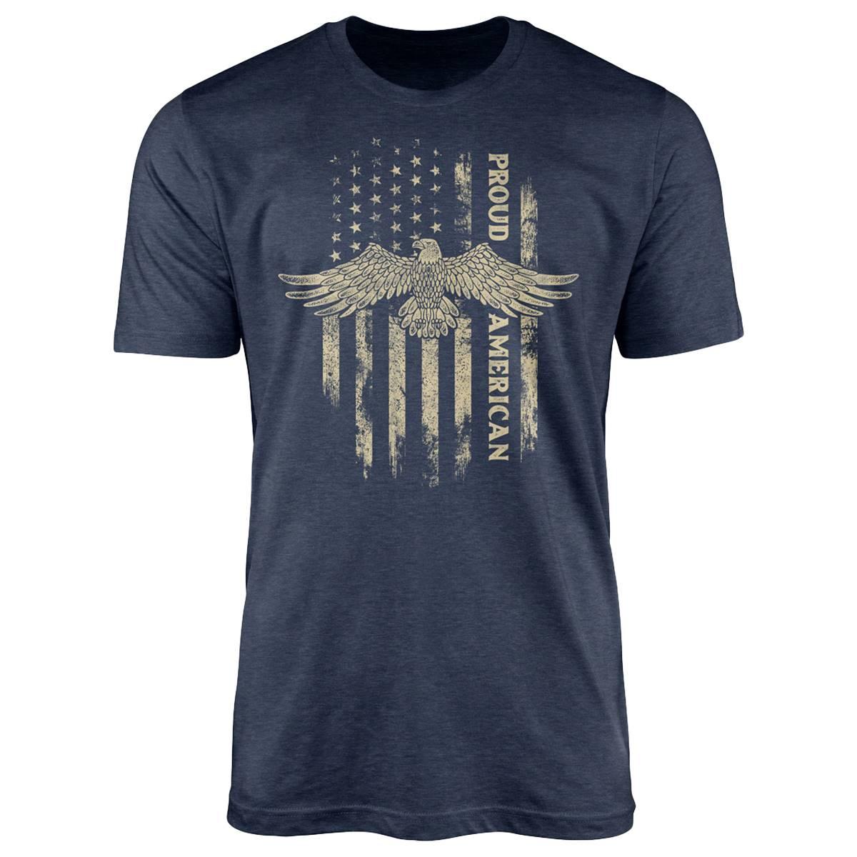 Click here for Mens Proud American Short Sleeve Graphic T-Shirt -... prices