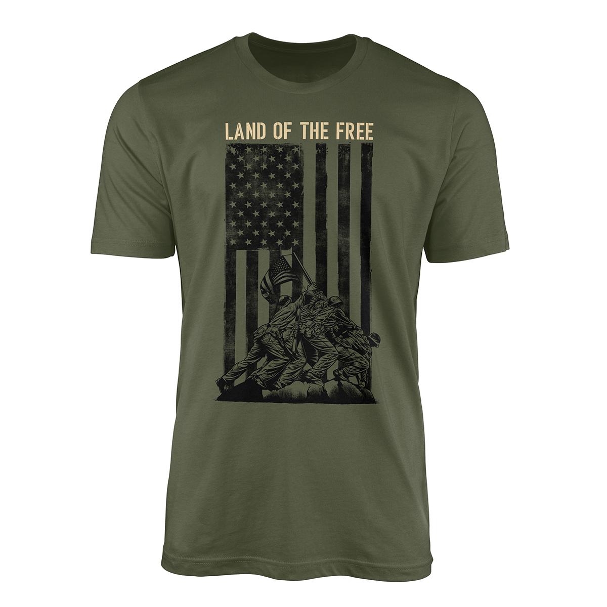 Click here for Mens Land of The Free Short Sleeve Graphic Tee - M... prices