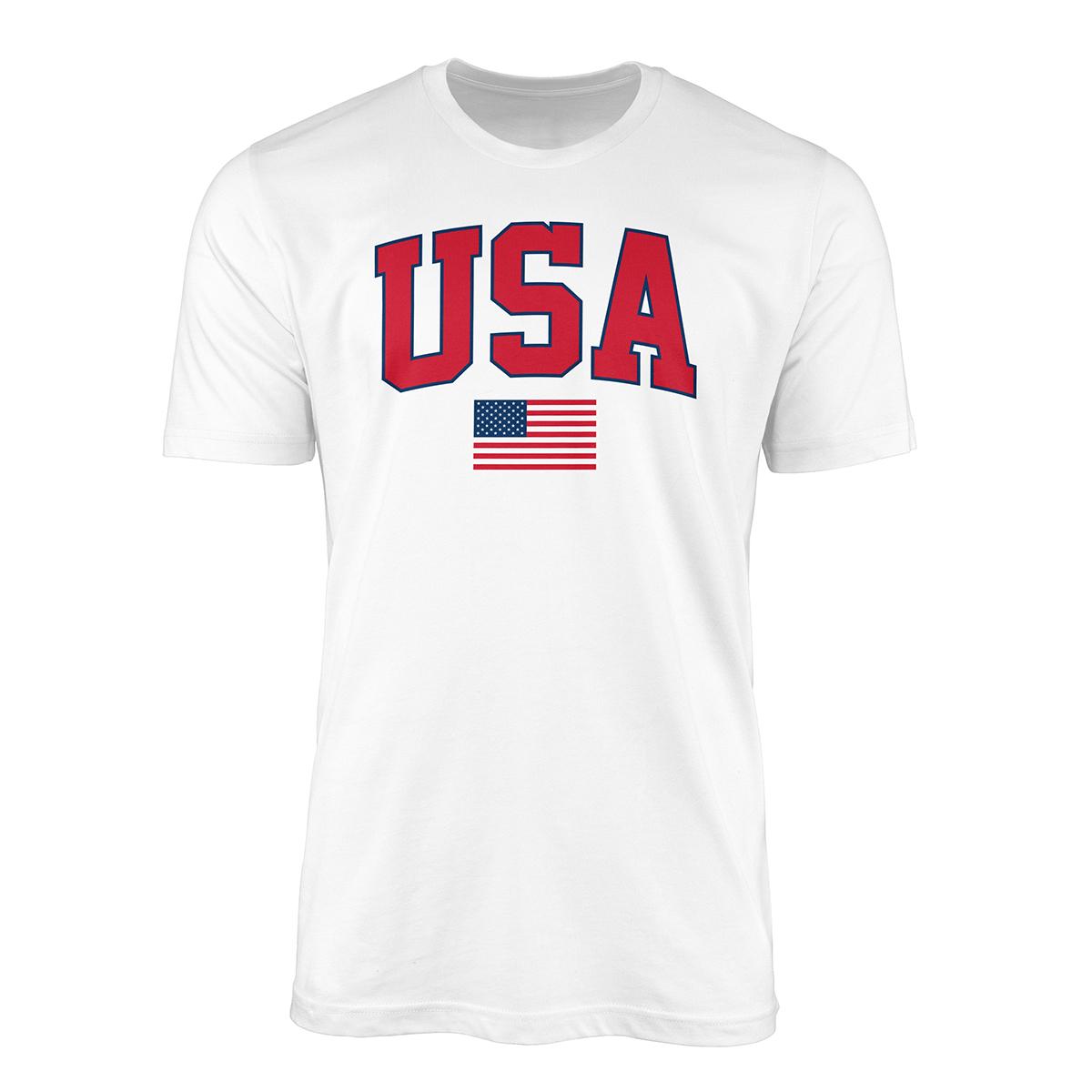 Click here for Mens Classic USA Short Sleeve Flag Graphic Tee prices