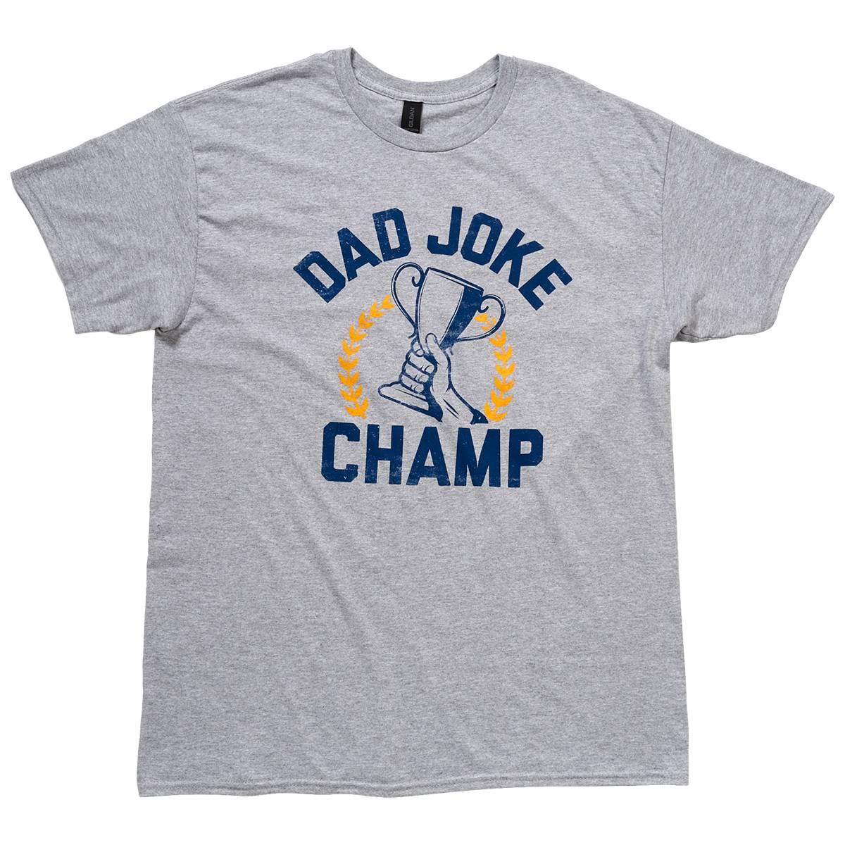 Click here for Mens Dad Joke Trophy Short Sleeve Tee - Sport Grey prices