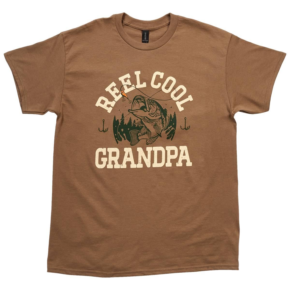 Click here for Mens Reel Cool Grandpa Short Sleeve Graphic Tee prices