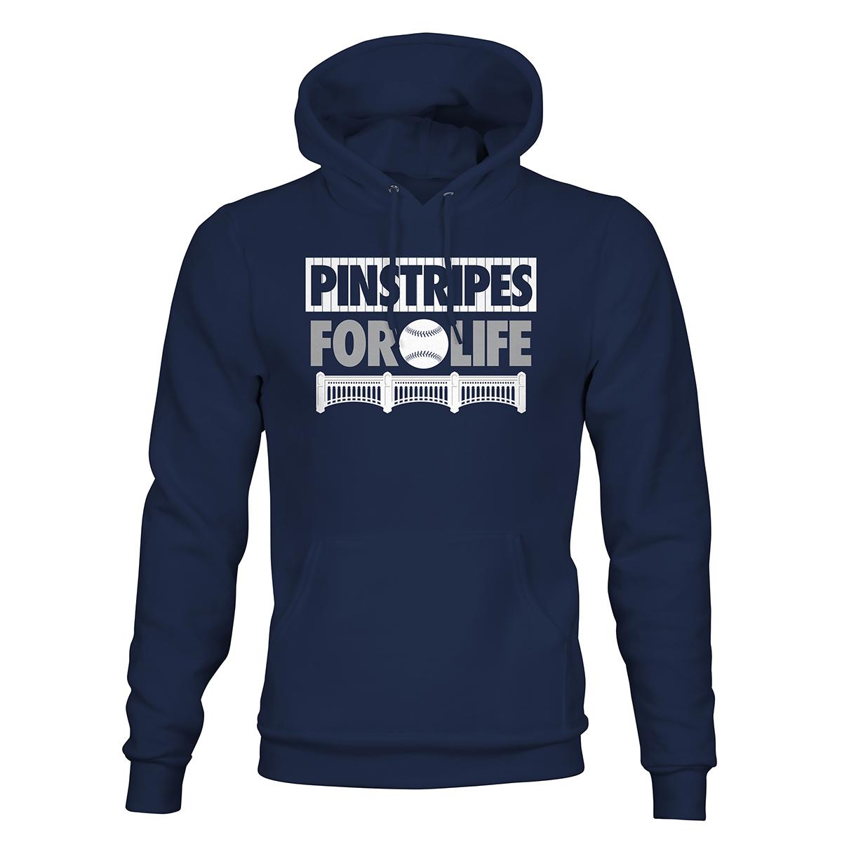 Click here for Mens Tailgate NY Pinstripes For Life Hoodie prices