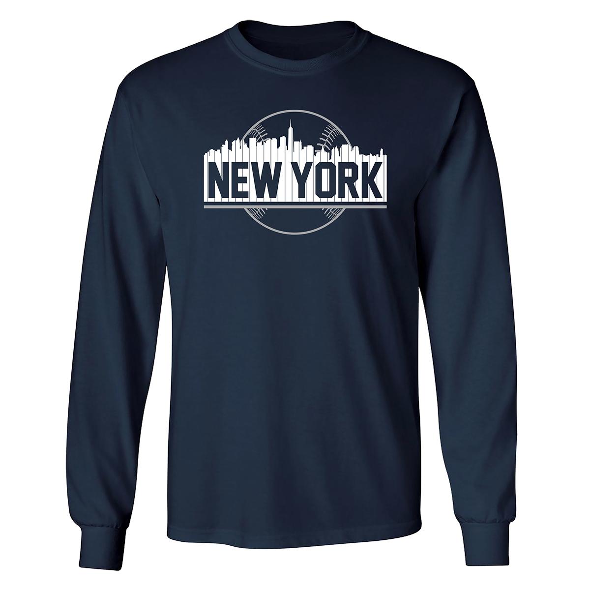 Click here for Mens Tailgate New York Baseball City Skyline Long... prices