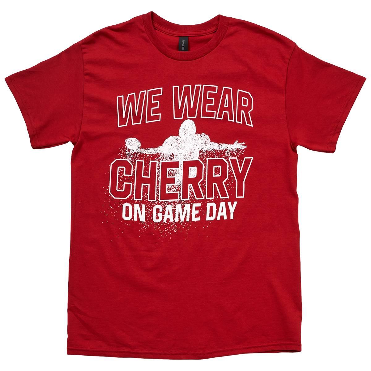Click here for Mens Tailgate We Wear Cherry Short Sleeve Tee prices