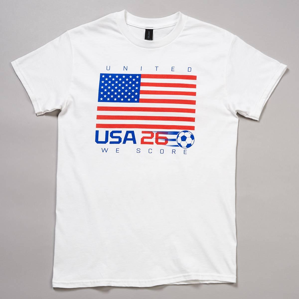 Click here for Mens Tailgate USA Soccer 2026 Short Sleeve Tee prices