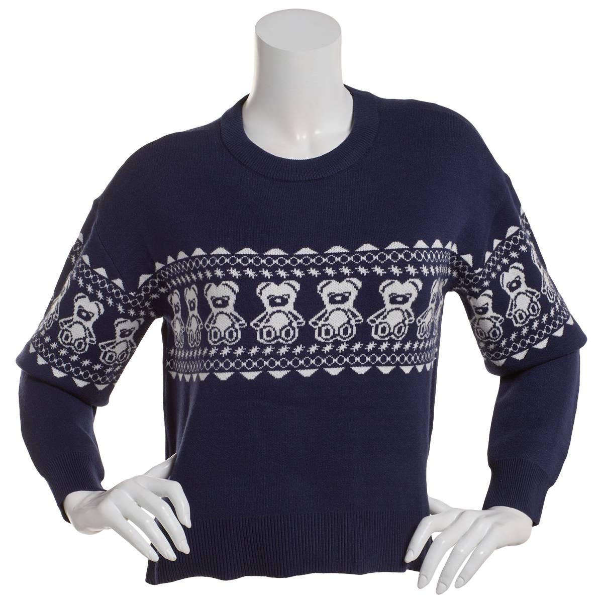 Click here for Juniors No Comment Crew Neck Side Slit Teddy Bear... prices