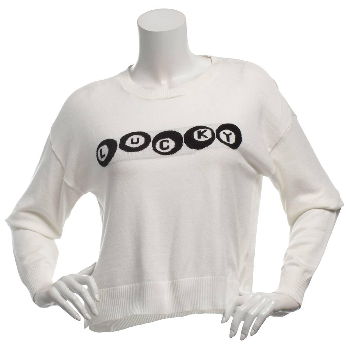 Click here for Juniors No Comment Lucky 8 Ball Graphic Crew Neck... prices