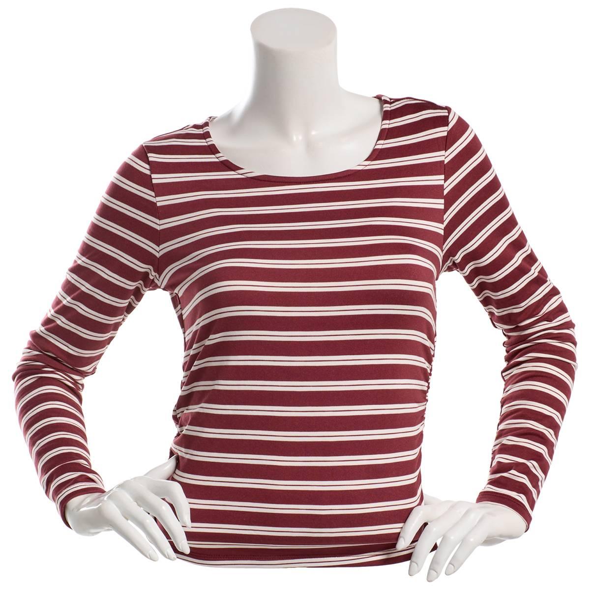 Click here for Juniors No Comment Long Sleeve Side Ruched Fleece... prices
