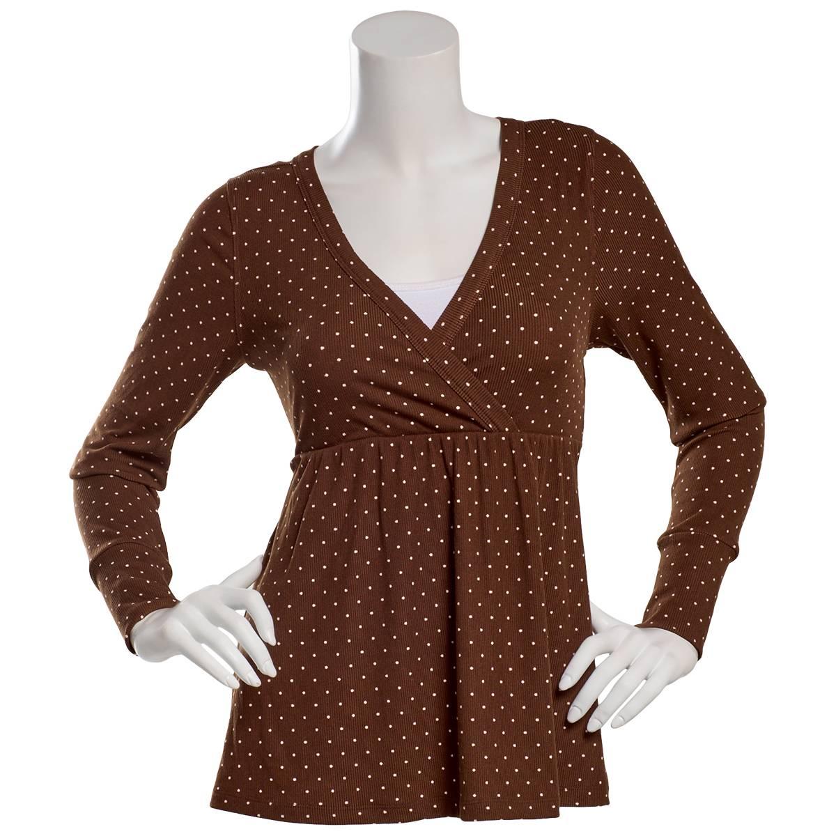Click here for Juniors No Comment Ribbed Surplice Babydoll Top w/... prices