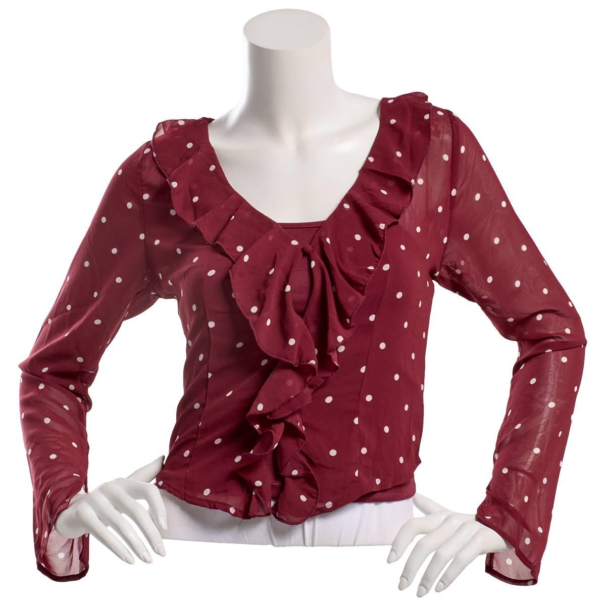 Click here for Juniors No Comment Chiffon Dot Princess Seam Ruffl... prices