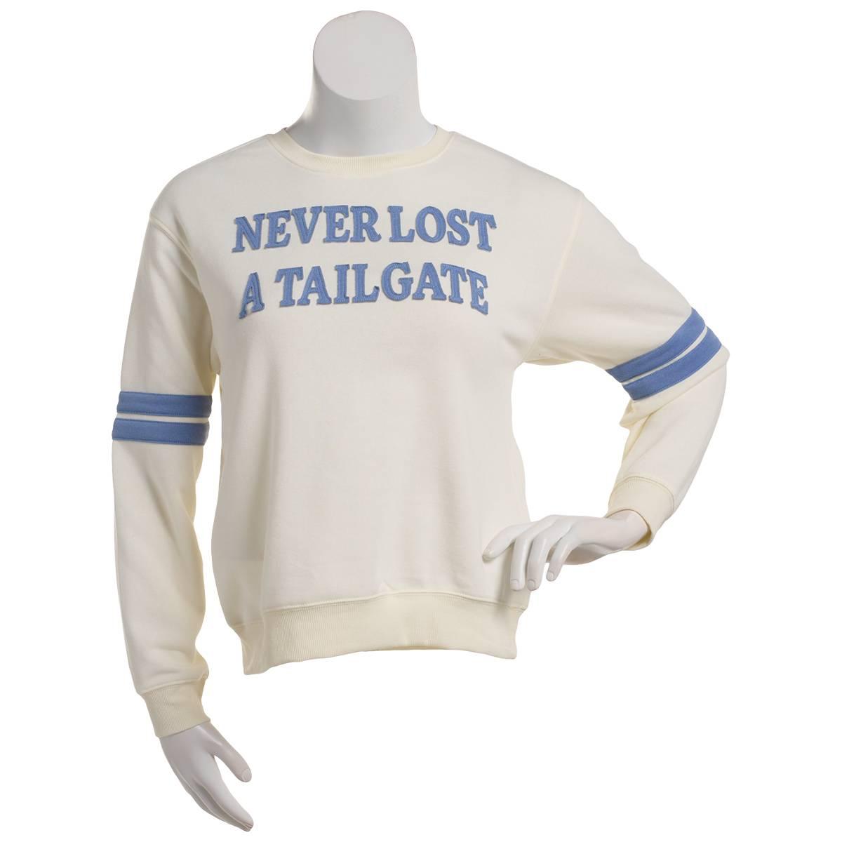 Click here for Juniors No Comment Never Lost A Tailgate Sweatshir... prices