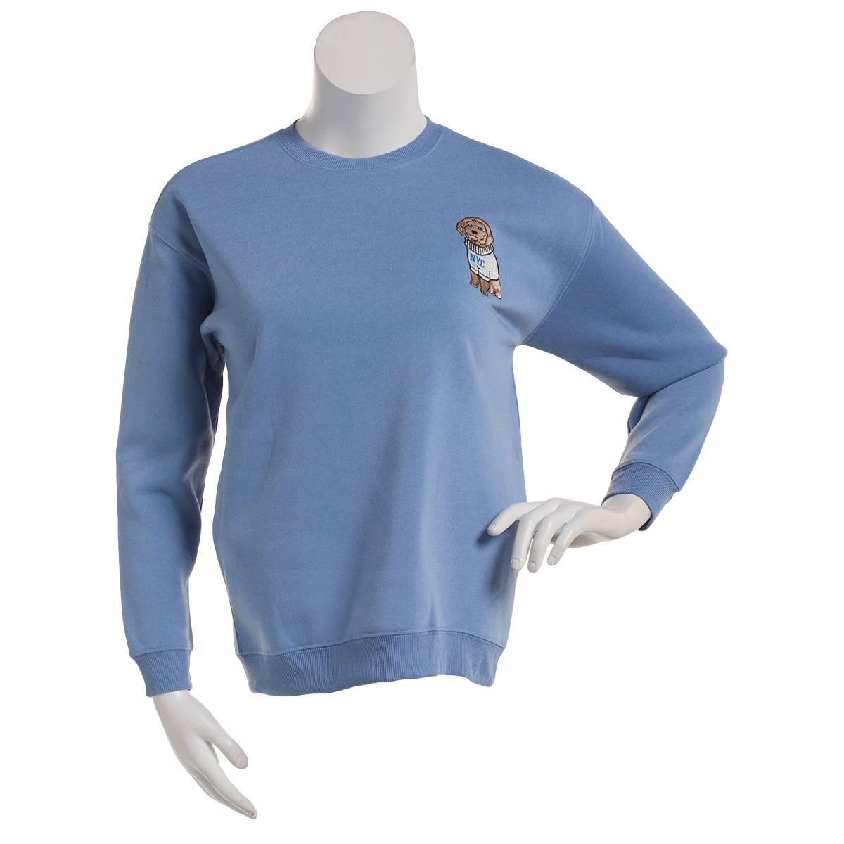 Click here for Juniors No Comment Fleece Boyfriend NYC Dog Sweats... prices