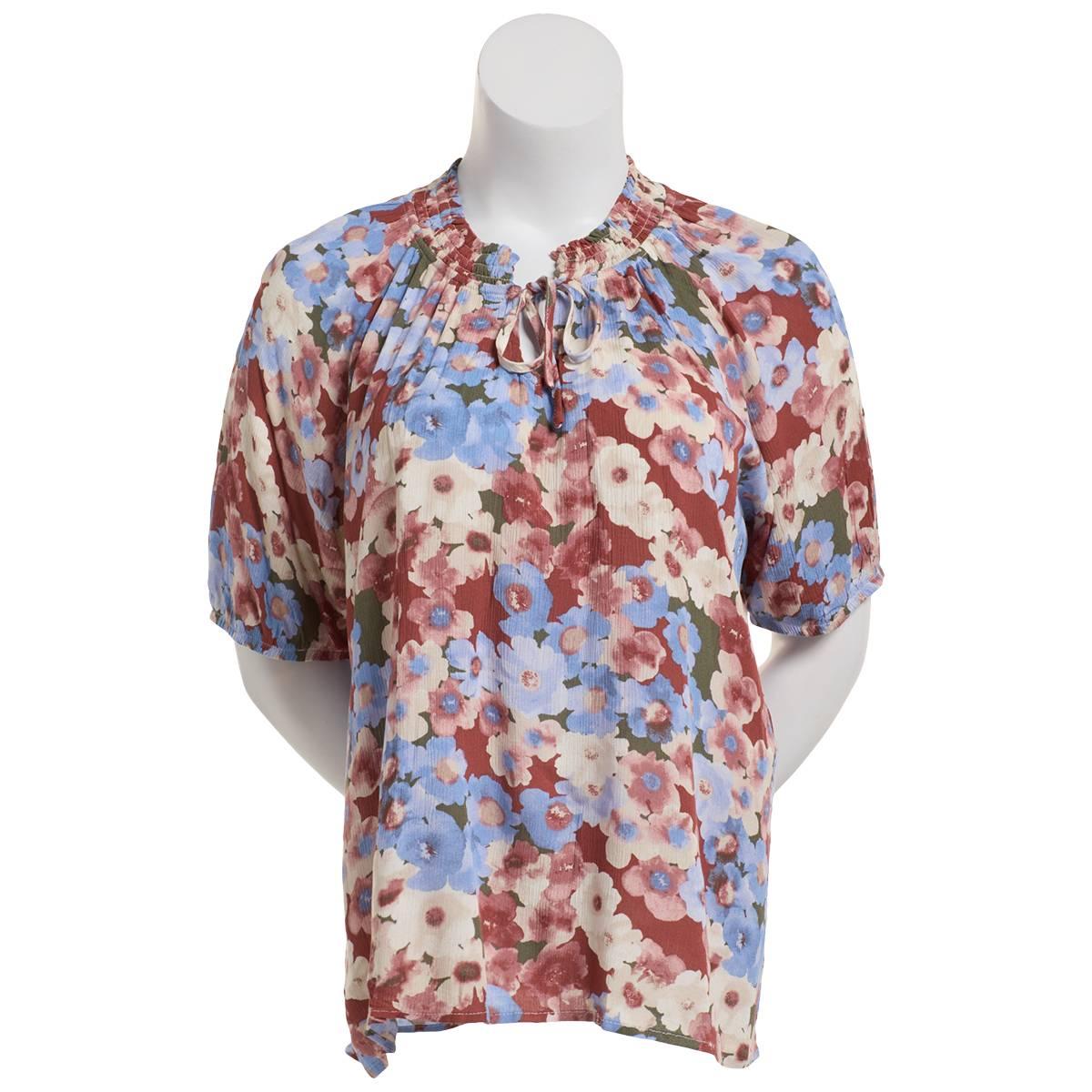 Click here for Womens Architect(R) Watercolor Floral Crinkle Plea... prices