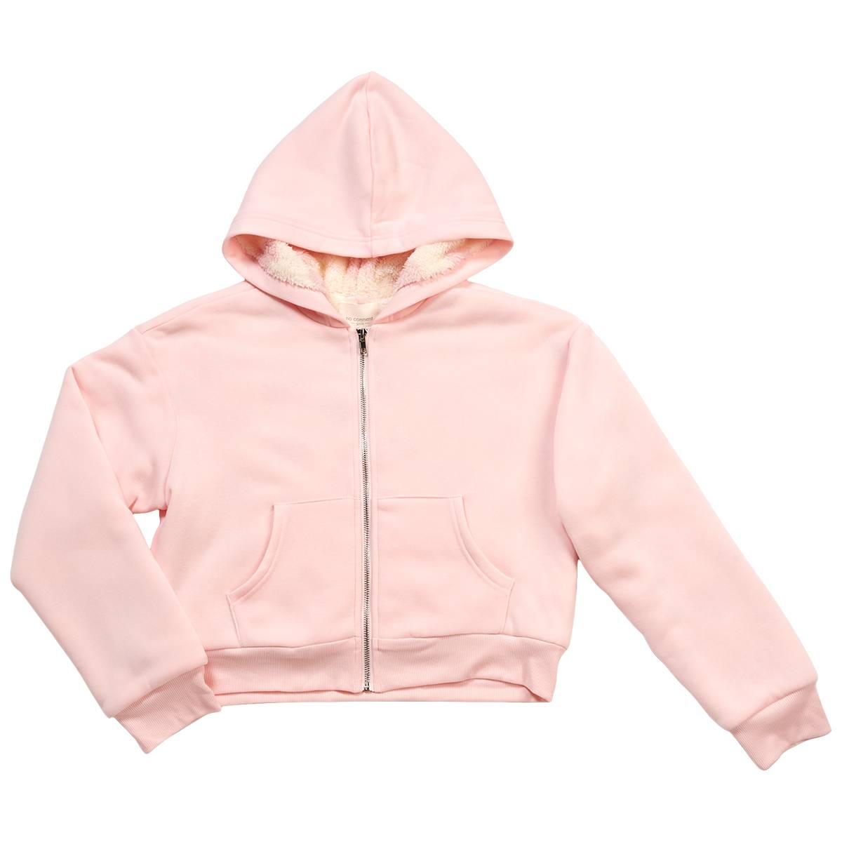 Click here for Girls (7-16) No Comment Solid Zip Up Heart Sherpa... prices