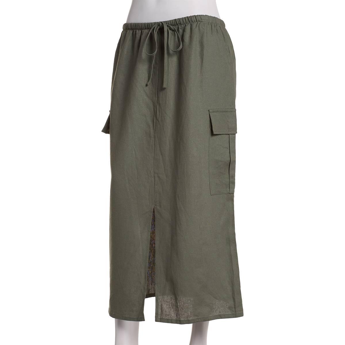 Click here for Petite Architect(R) Linen Solid Cargo Pocket Skirt prices