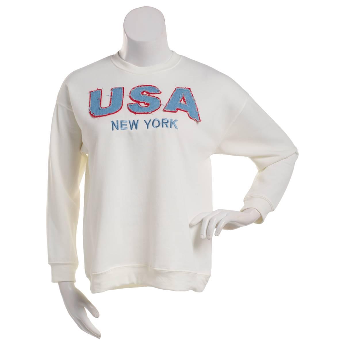 Click here for Juniors No Comment USA  Americana Oversized Fleece... prices