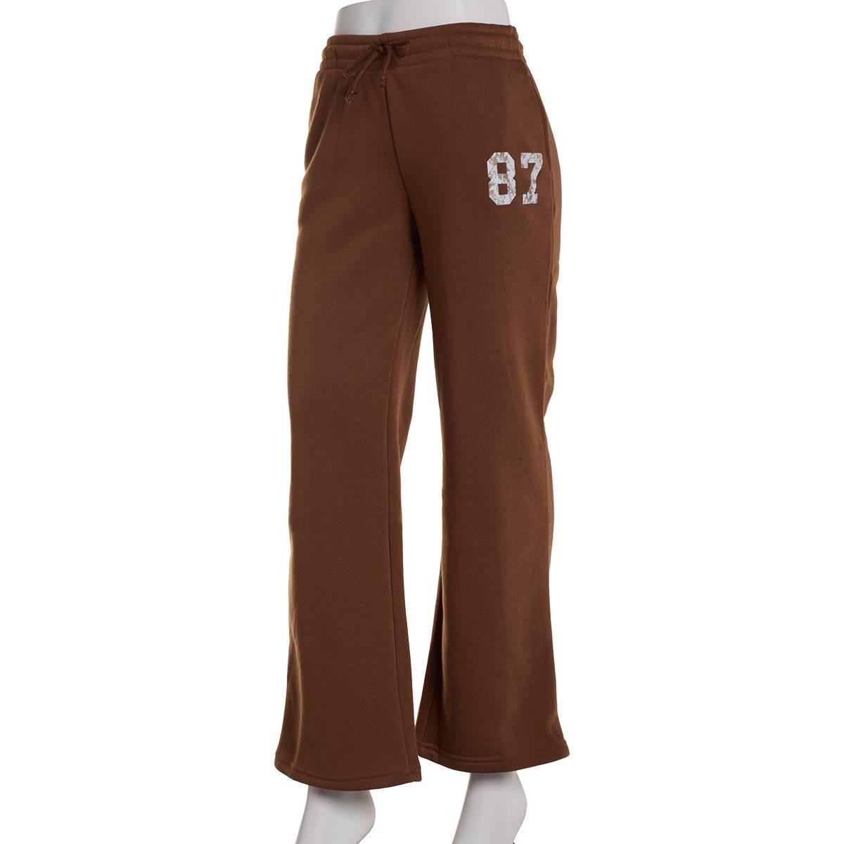 Click here for Juniors No Comment Fleece Wide Leg 87 Graphic Swea... prices