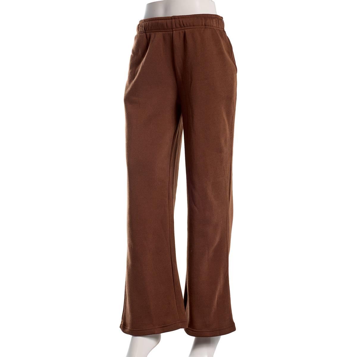 Click here for Juniors No Comment Fleece Applique Wide Leg Pants... prices