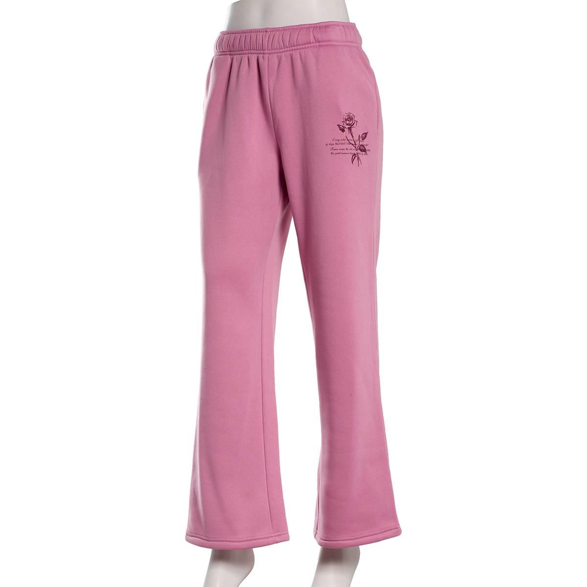 Click here for Juniors No Comment Wide Leg Foil Screen Sweatpants... prices