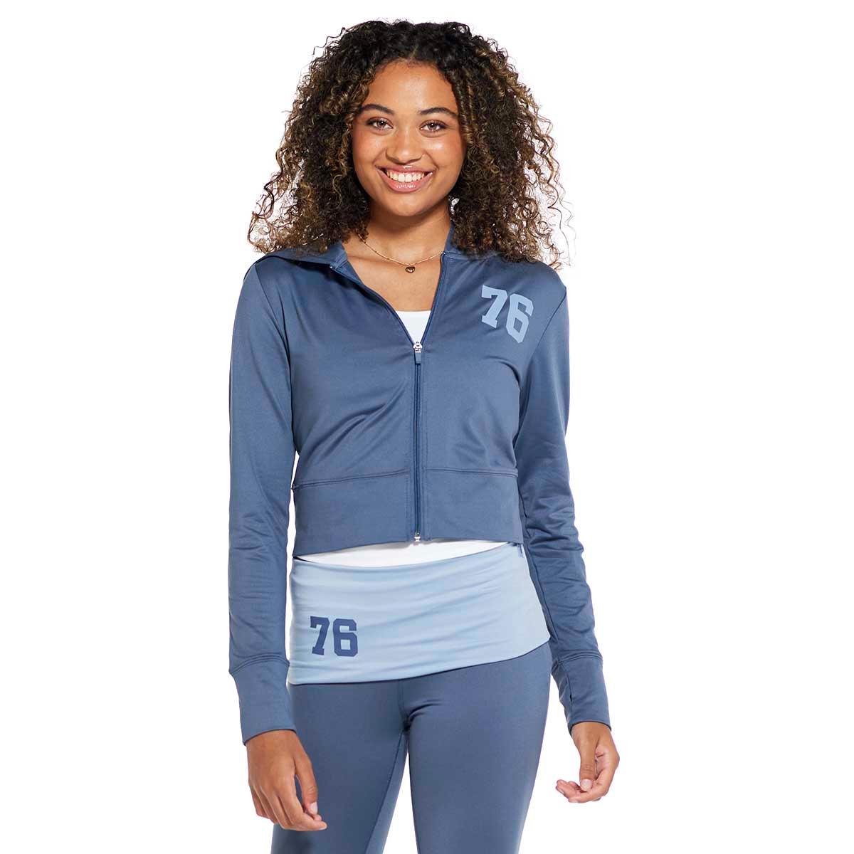 Click here for Juniors No Comment Fleece Back Screen Zip Up Hoodi... prices