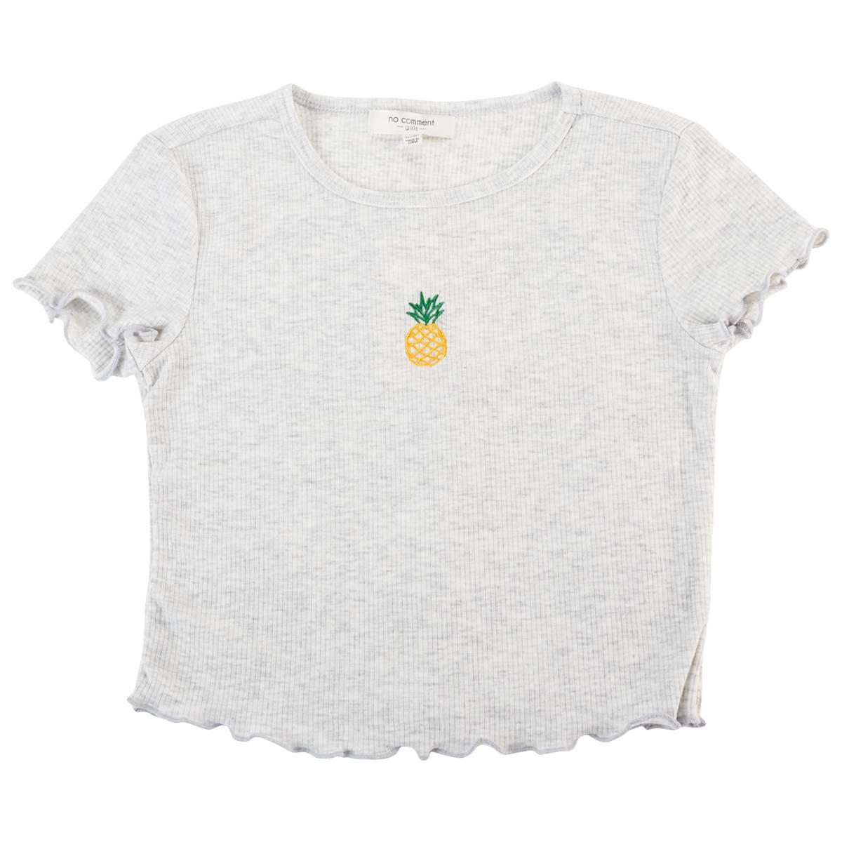Click here for Girls (7-16) No Comment Short Sleeve Pineapple Emb... prices