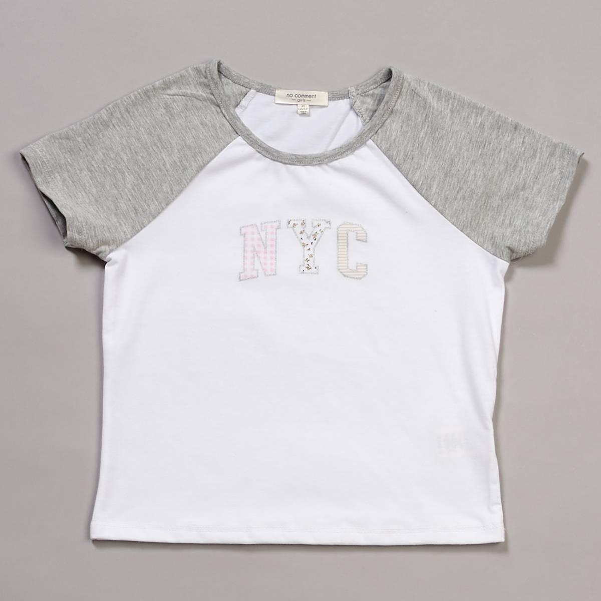 Click here for Girls (7-16) No Comment NYC Short Sleeve Raglan Te... prices