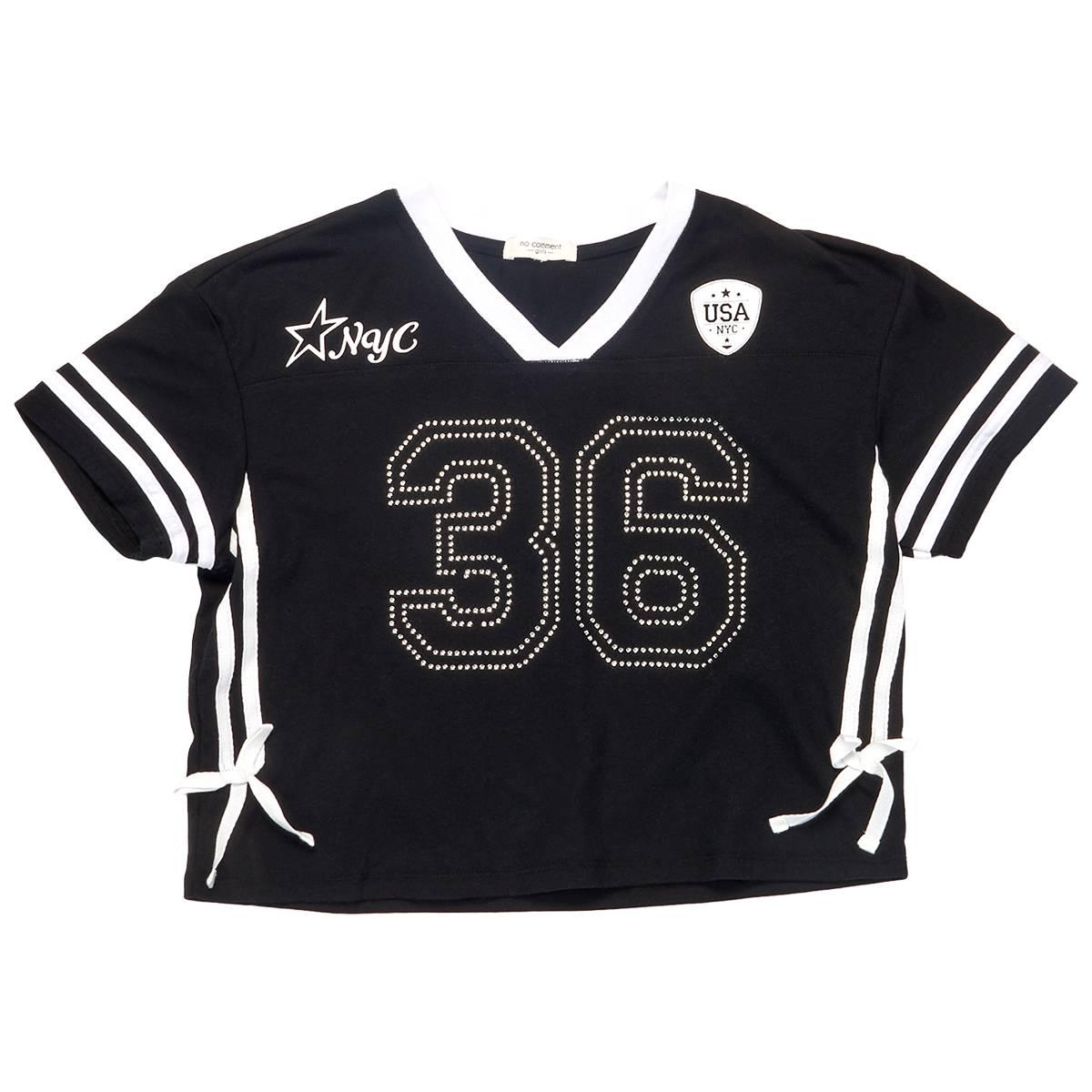 Click here for Girls (7-16) No Comment Short Sleeve Rhinestone Fo... prices