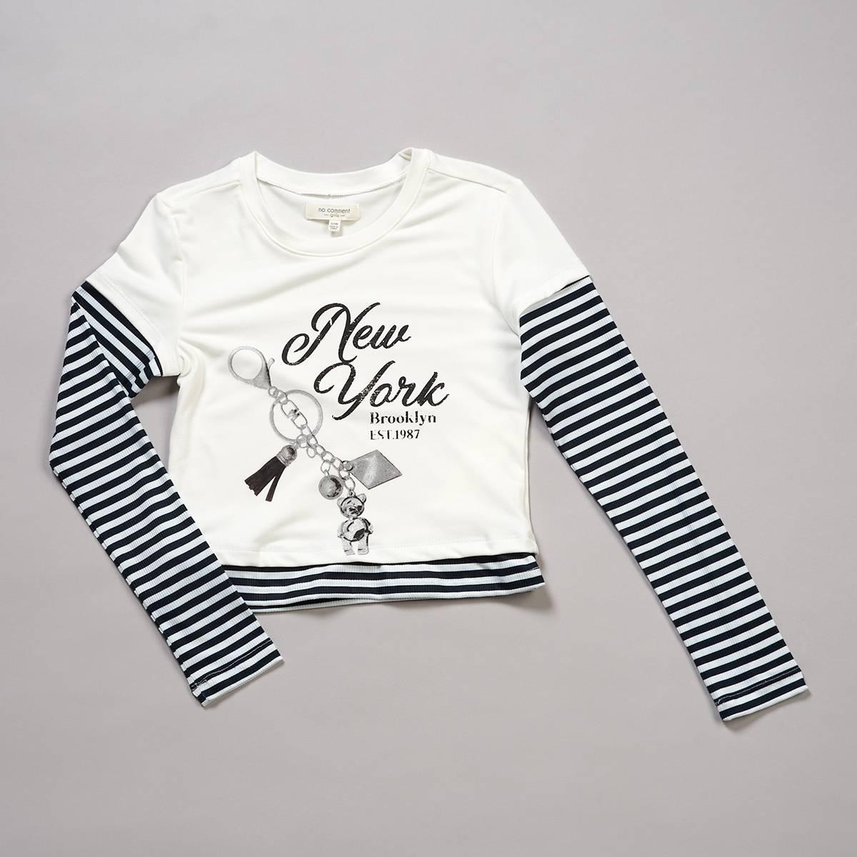 Click here for Girls (7-16) No Comment New York Layered Striped S... prices