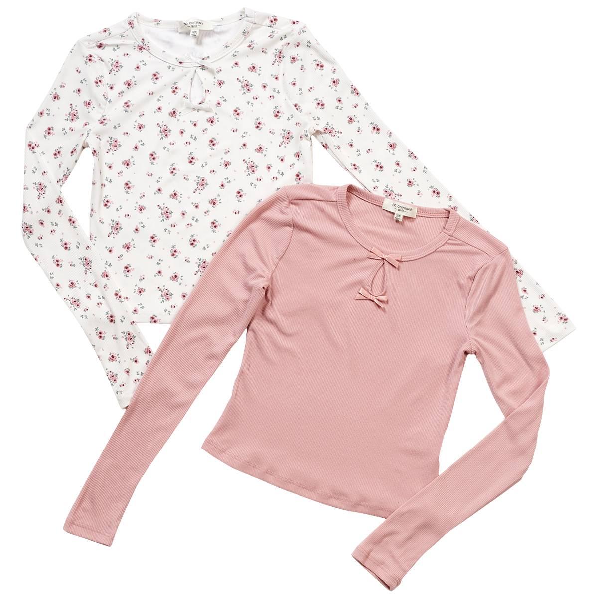 Click here for Girls (7-16) No Comment 2pk. Long Sleeve Bow Keyho... prices