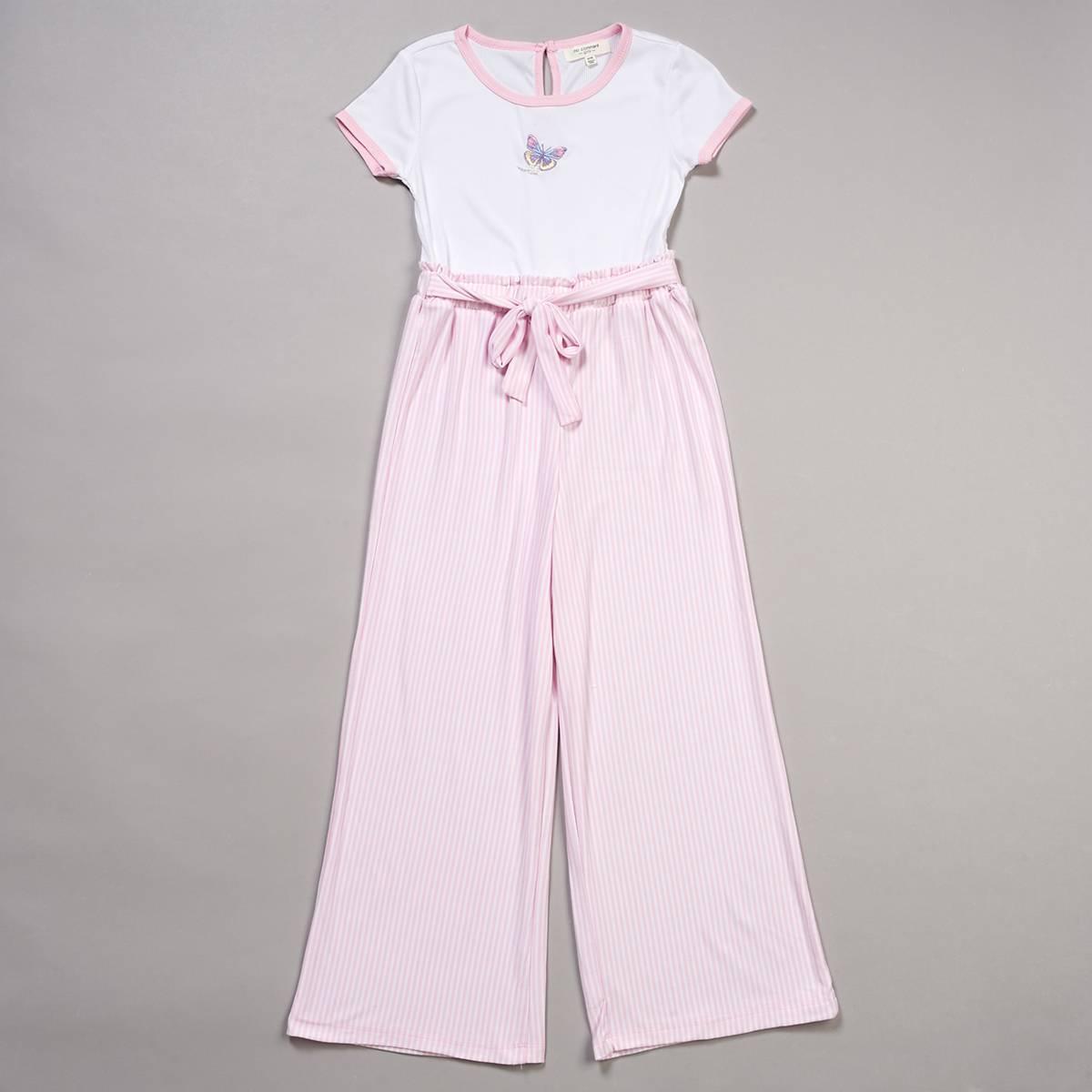 Click here for Girls (7-16) No Comment Ringer Tee w/ Paperbag Wai... prices