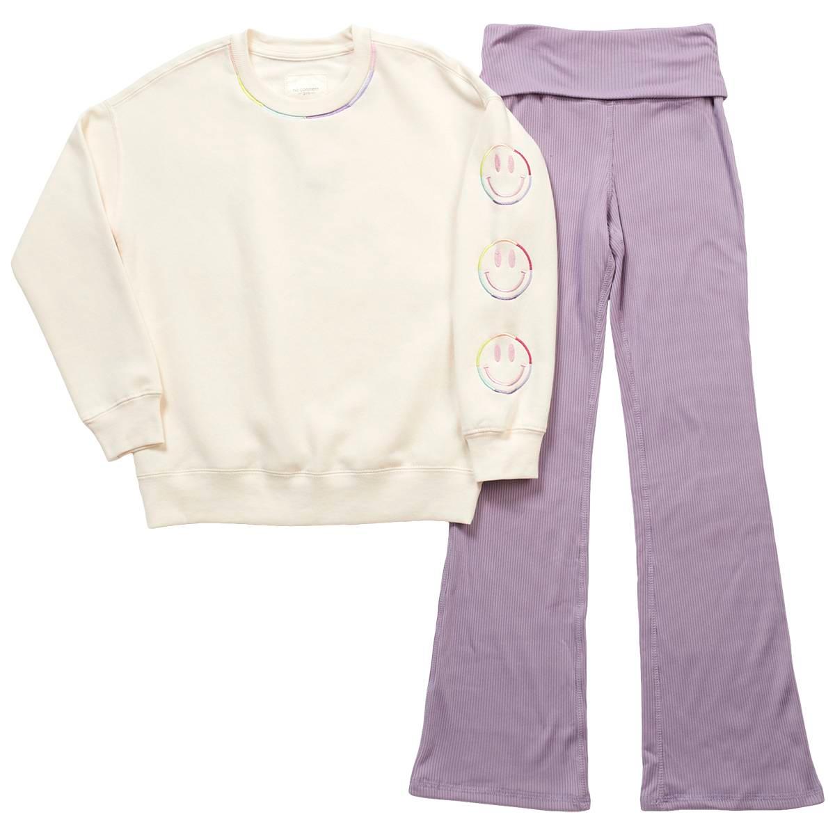 Click here for Girls (7-14) No Comment Smiley Face Sweatshirt & R... prices