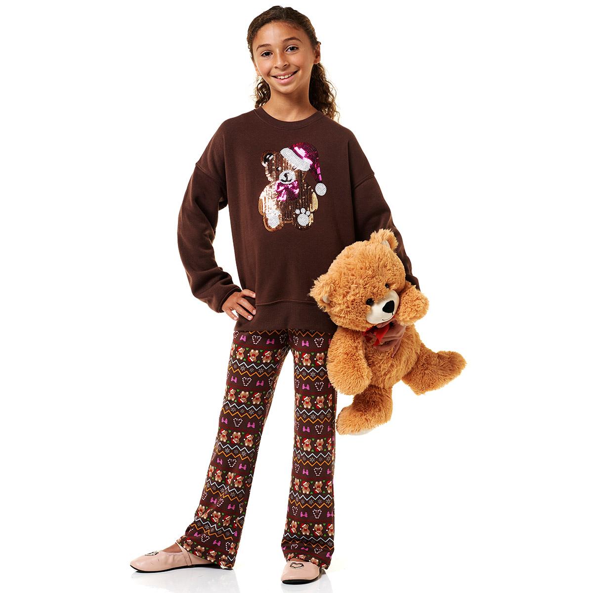 Click here for Girls (7-16) No Comment Christmas Teddy Bear Top &... prices