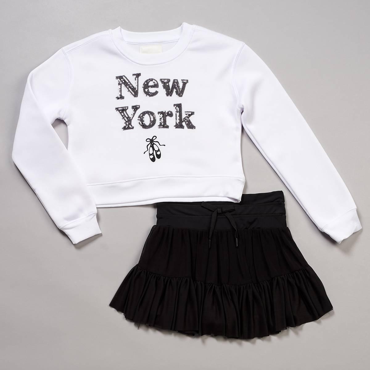 Click here for Girls (7-16) No Comment NY Ballerina Sweatshirt &... prices