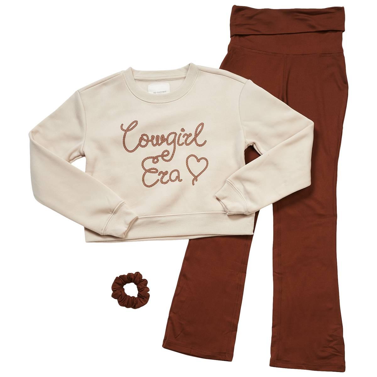 Click here for Girls (7-16) No Comment Cowgirl Era Sweatshirt & F... prices