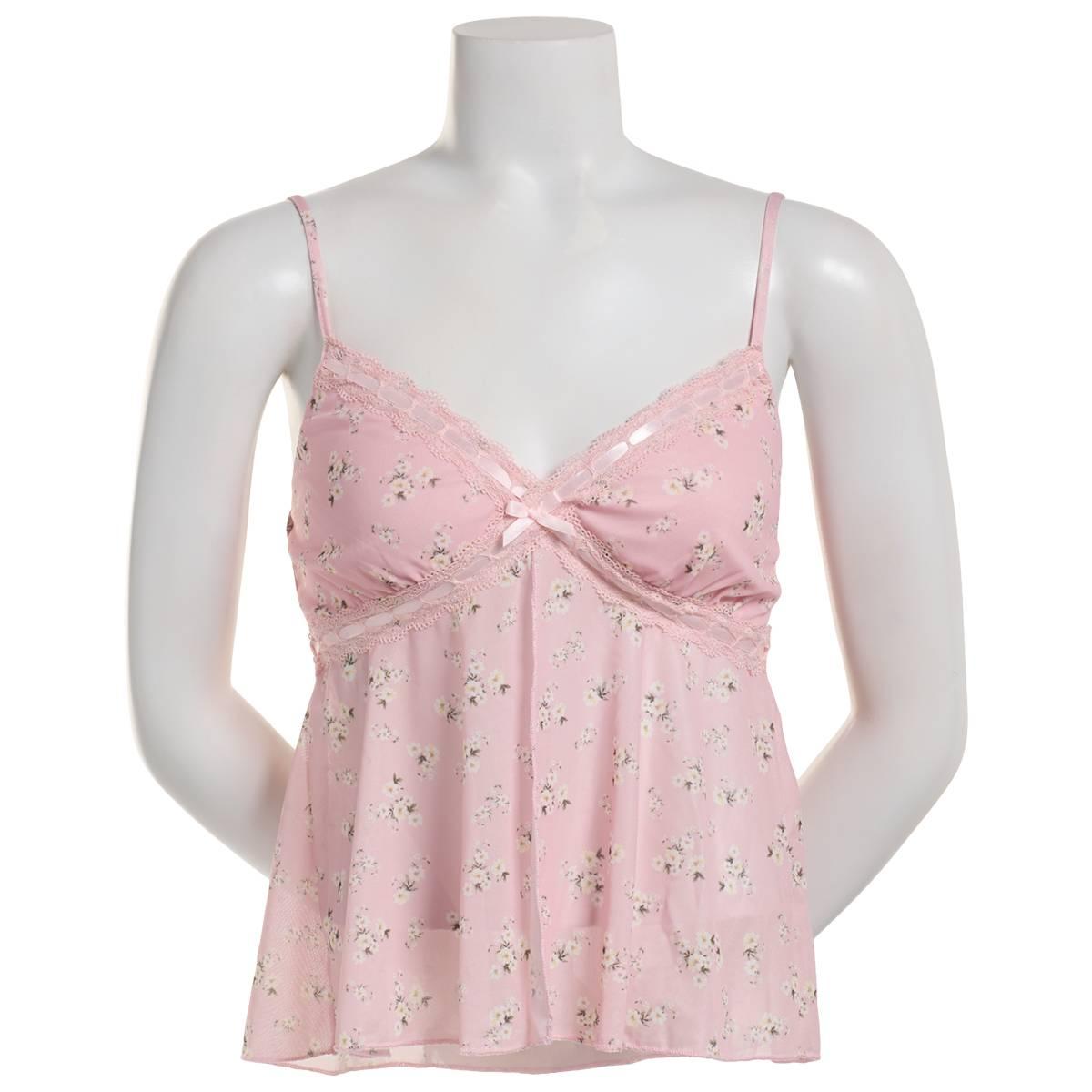 Click here for Juniors No Comment Ditsy Mesh Open Front Lace Trim... prices