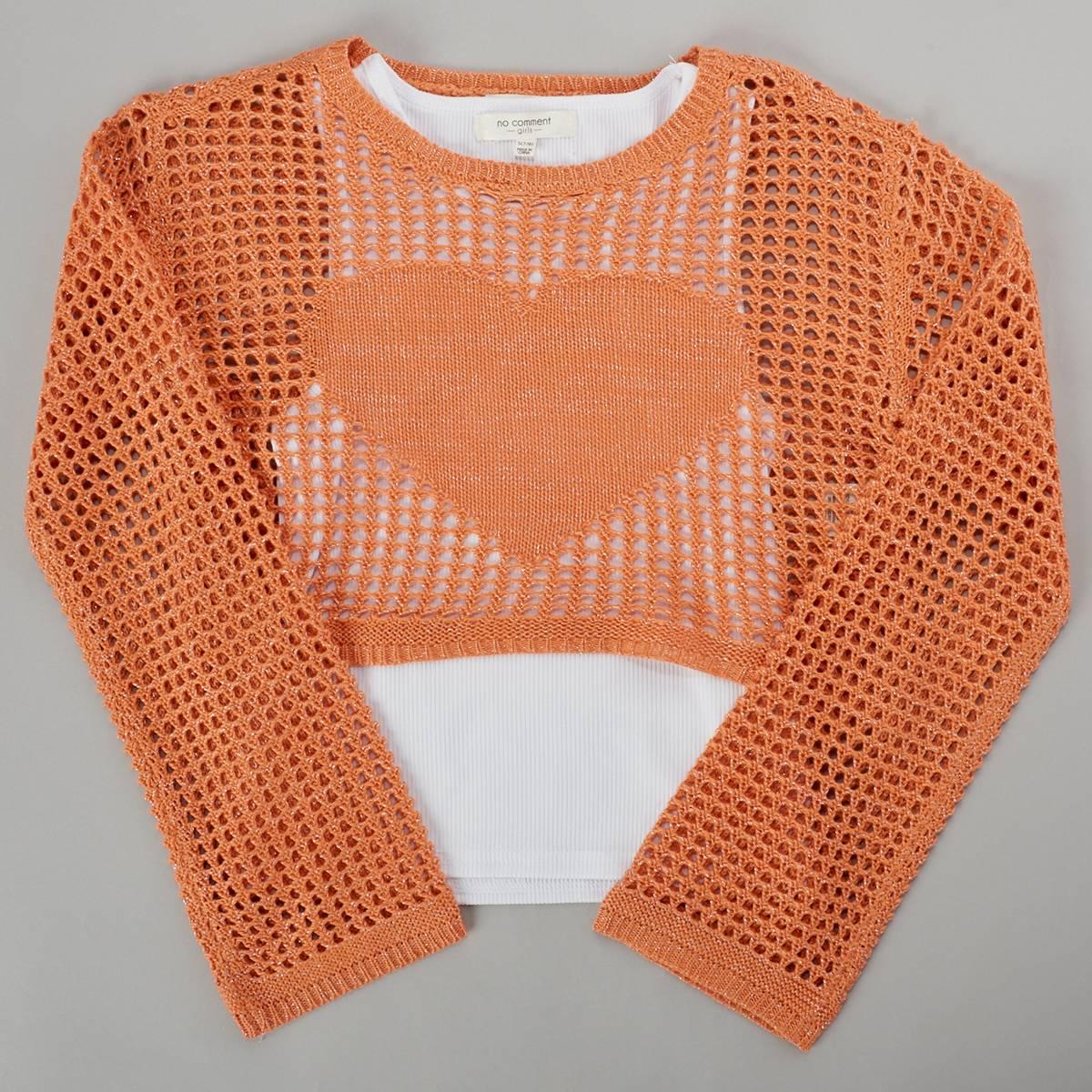 Click here for Girls (7-16) No Comment 2Fer Long Sleeve Crochet H... prices