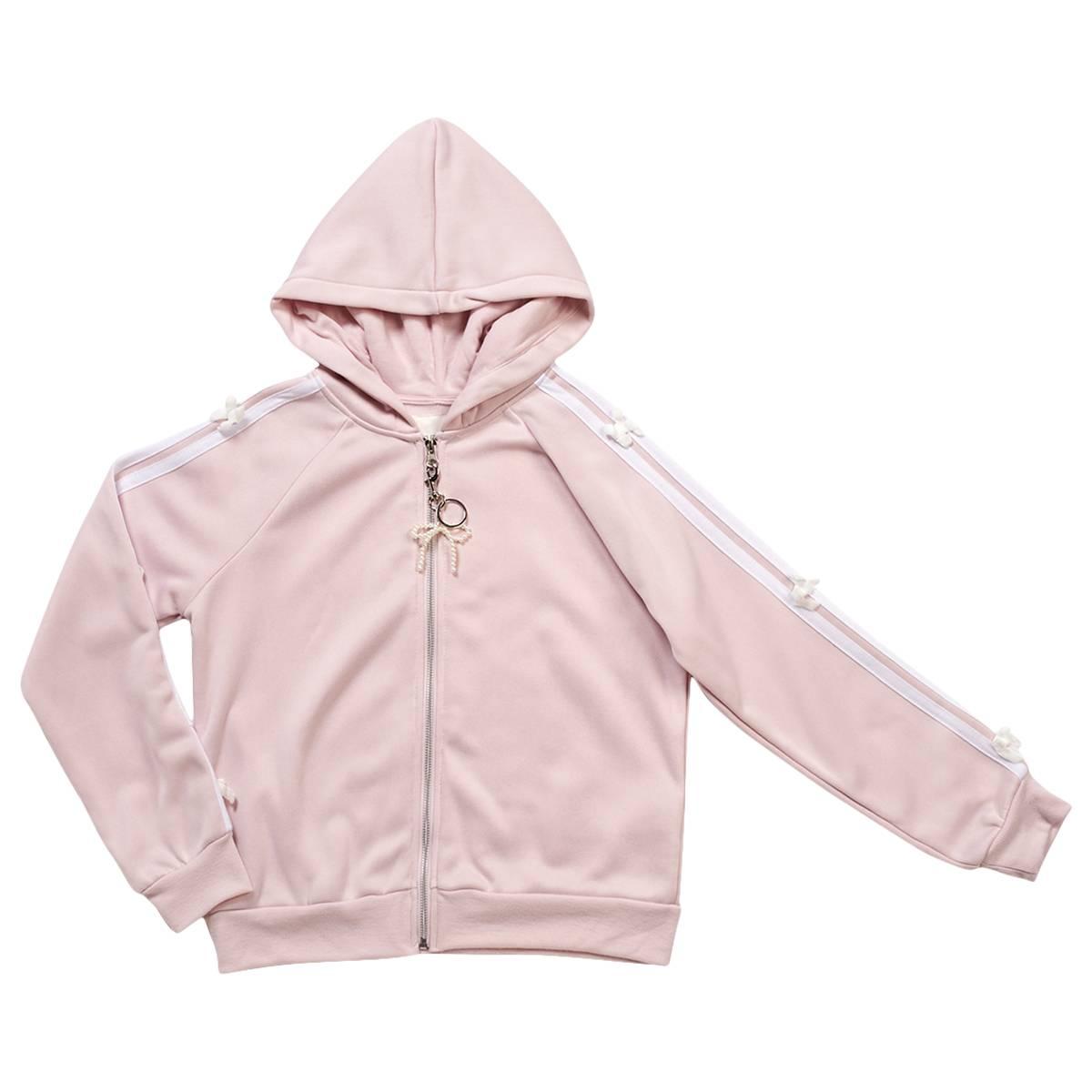 Click here for Girls (7-16) No Comment Sport Stripe Bow Sleeve Zi... prices