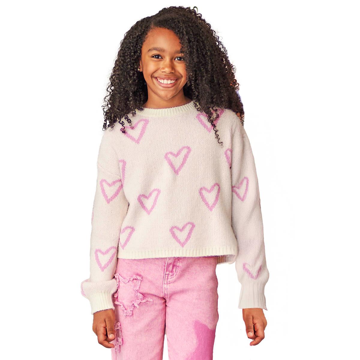 Click here for Girls (7-16) No Comment Heart Mossy Sweater prices