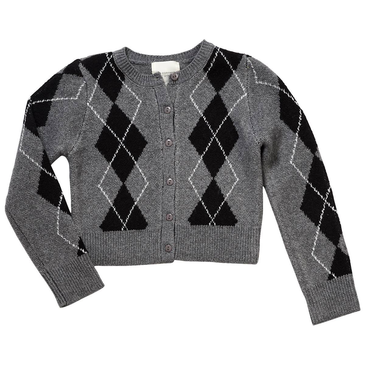 Click here for Girls (7-16) No Comment Long Sleeve Argyle Front K... prices