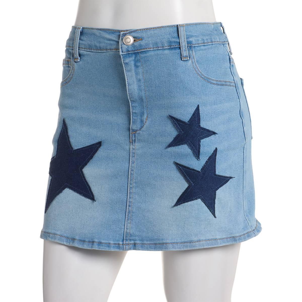 Click here for Juniors No Comment Elastic Back  and Star Denim Sk... prices