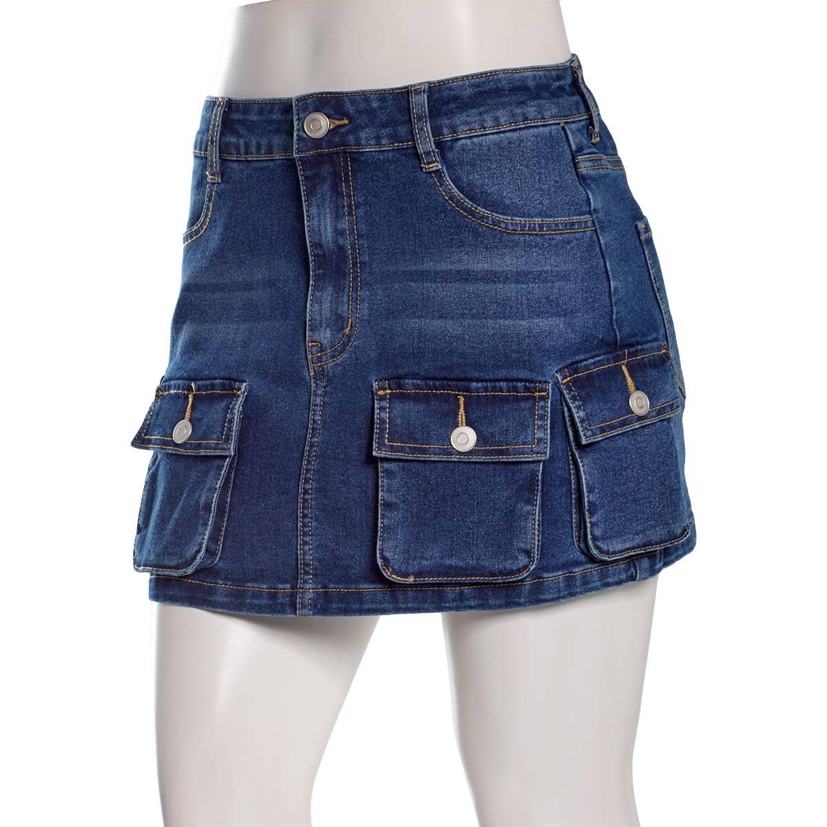 Click here for Juniors No Comment Mid Rise Patch Cargo Pocket Den... prices